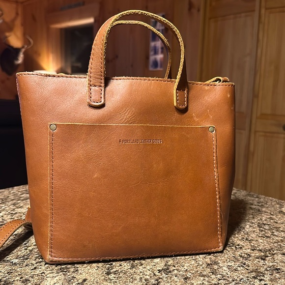 Portland Leather | Bags | Portland Leather Goods Mini Tote Crissbody ...